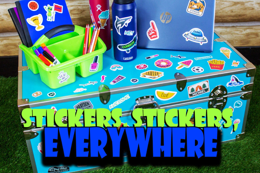 Make Your Mark with Name-Taz-Stick Personalizable Sticker Sets!