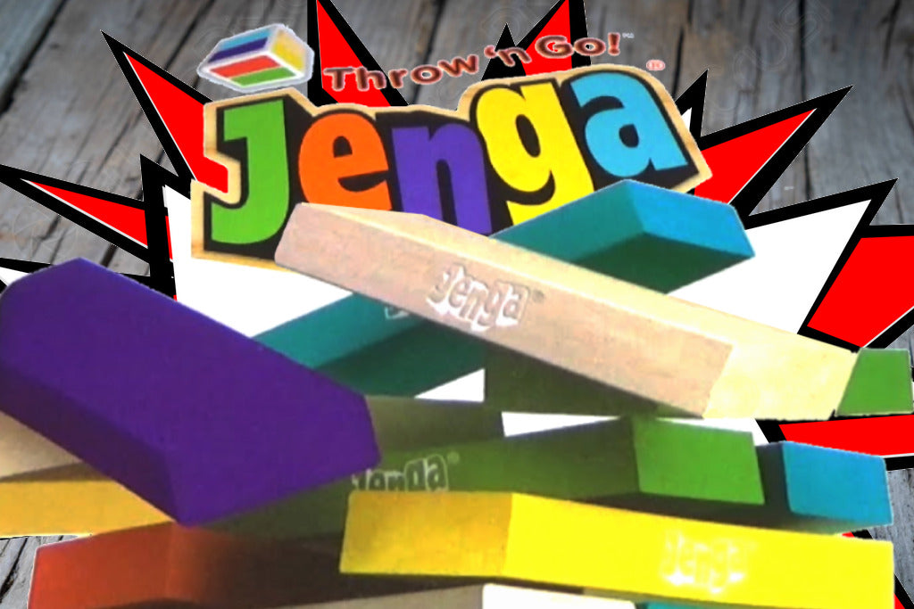 Jenga Throw 'N Go—Towering Fun for Campers