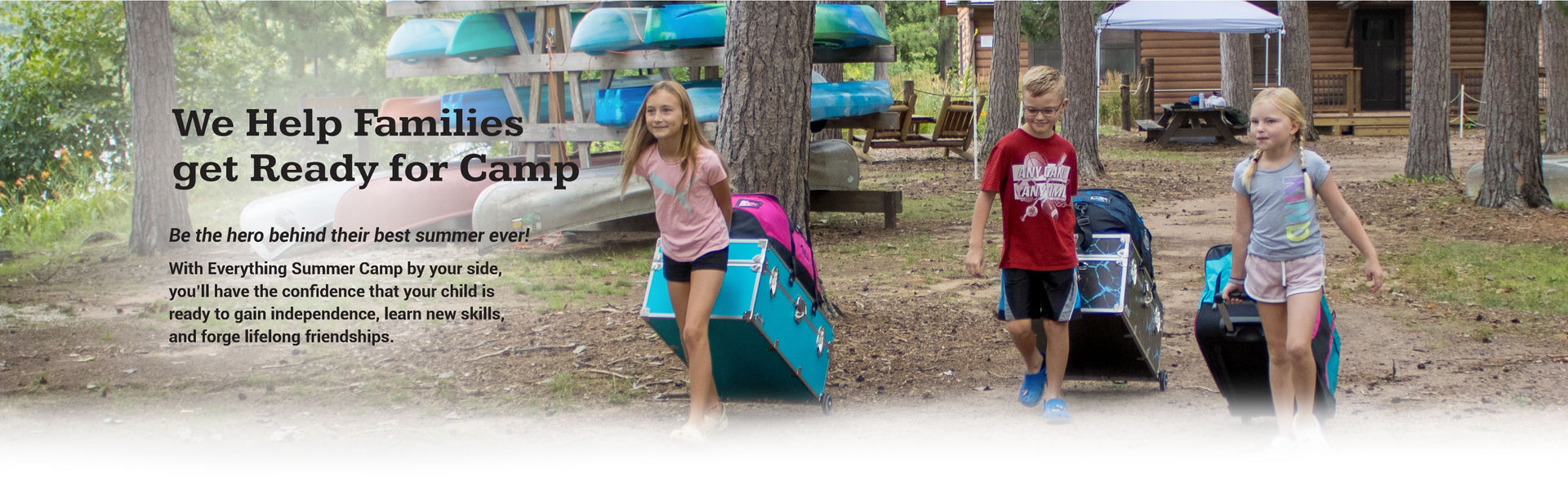 Sleep Away Camp Gear for Kids including Trunks- Everything Summer Camp