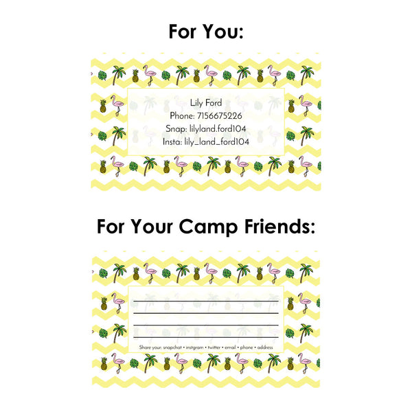 Call Me Cards, keep in touch with camp friends!